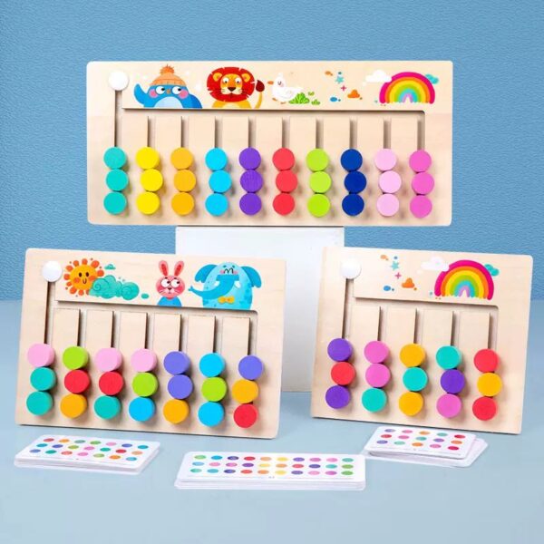 Color Learning & Matching Wooden Toy - qtstory.com.my